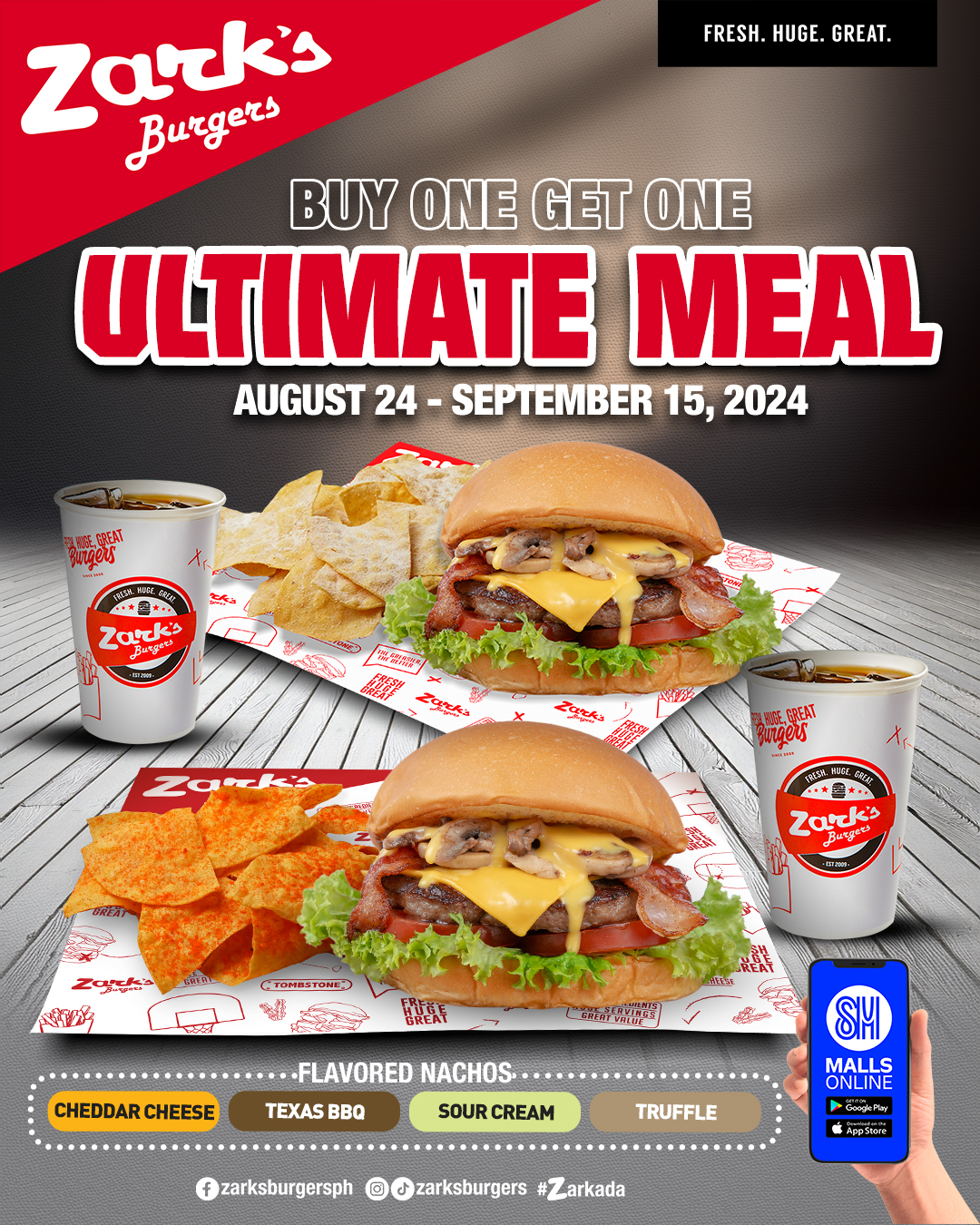 Buy 1 Get 1 Promo At Zark's Burgers This 2024 - IamJammed.Net